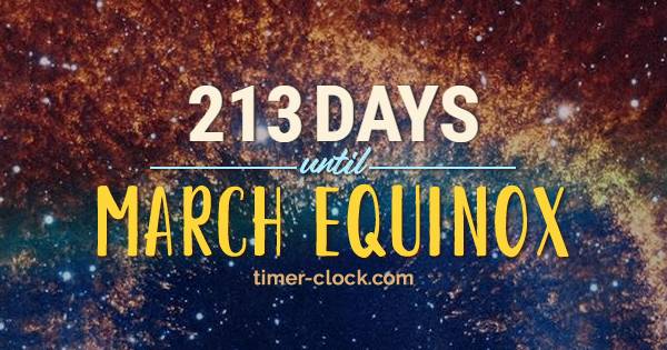COUNTDOWN TO MARCH EQUINOX 2024