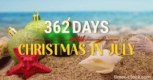 COUNTDOWN TO CHRISTMAS IN JULY 2025